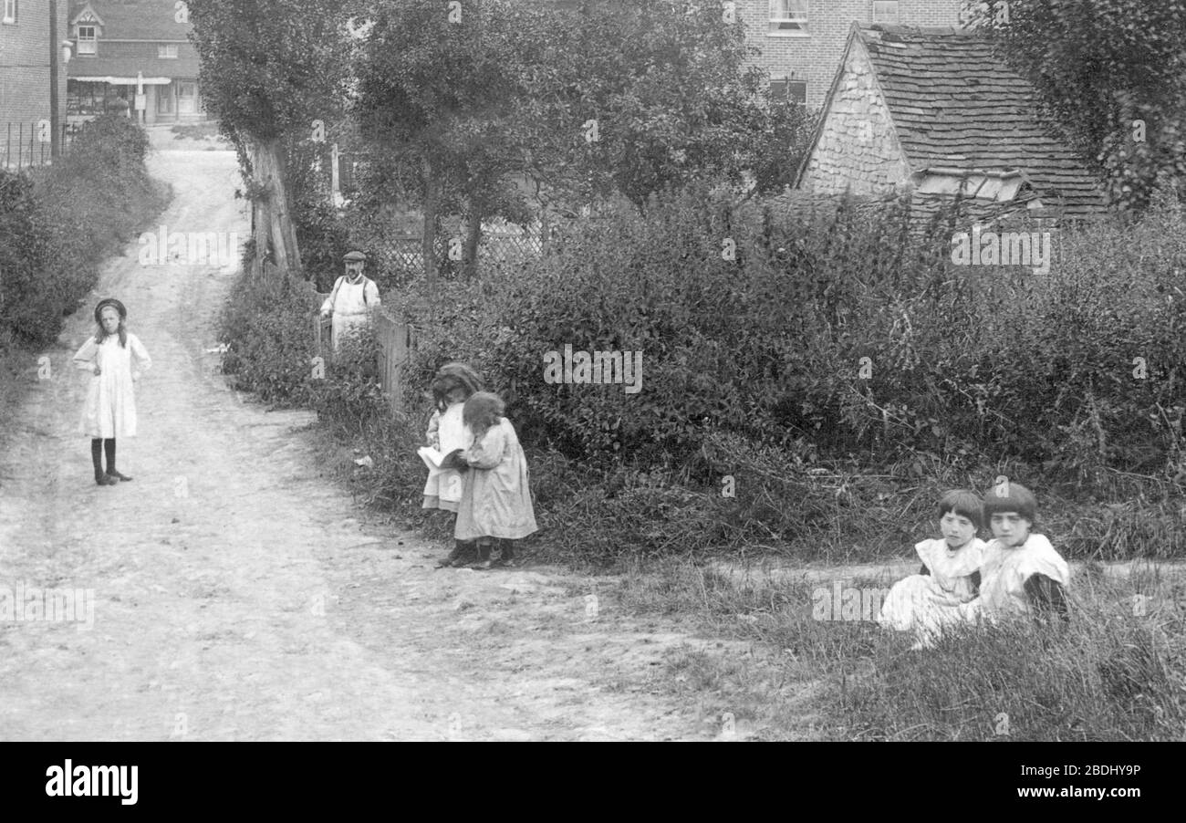 Billingshurst, Village Life 1907 Stock Photo - Alamy