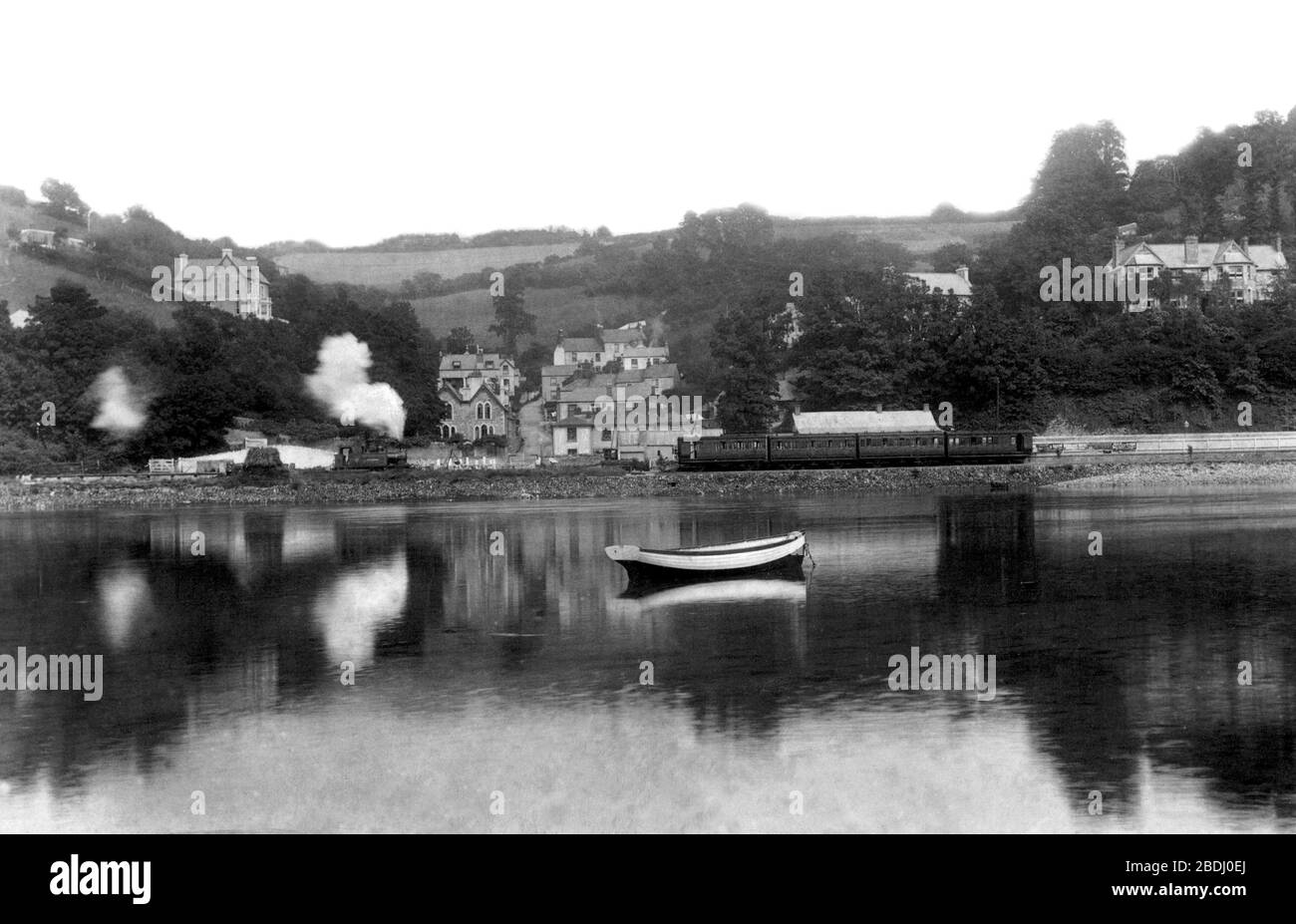 Looe, Railway Station 1906 Stock Photo - Alamy
