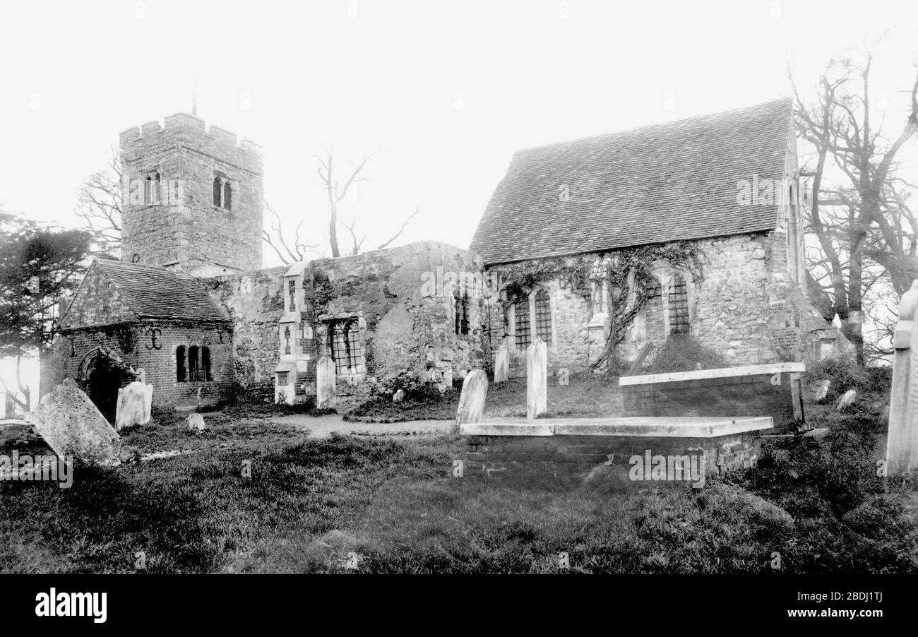 Chingford, All Saints' Church 1906 Stock Photo - Alamy