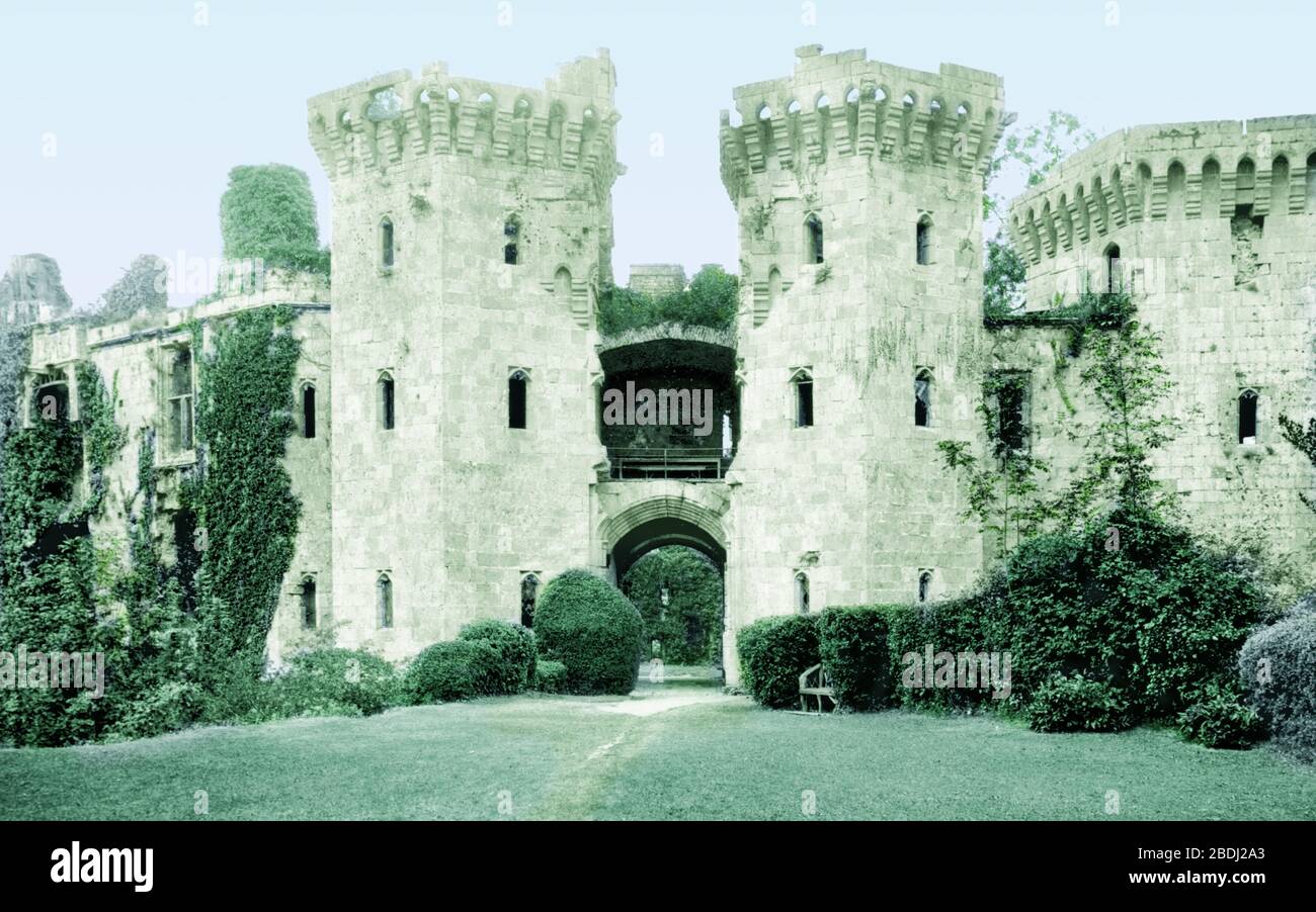 Raglan, the Castle 1906 Stock Photo - Alamy