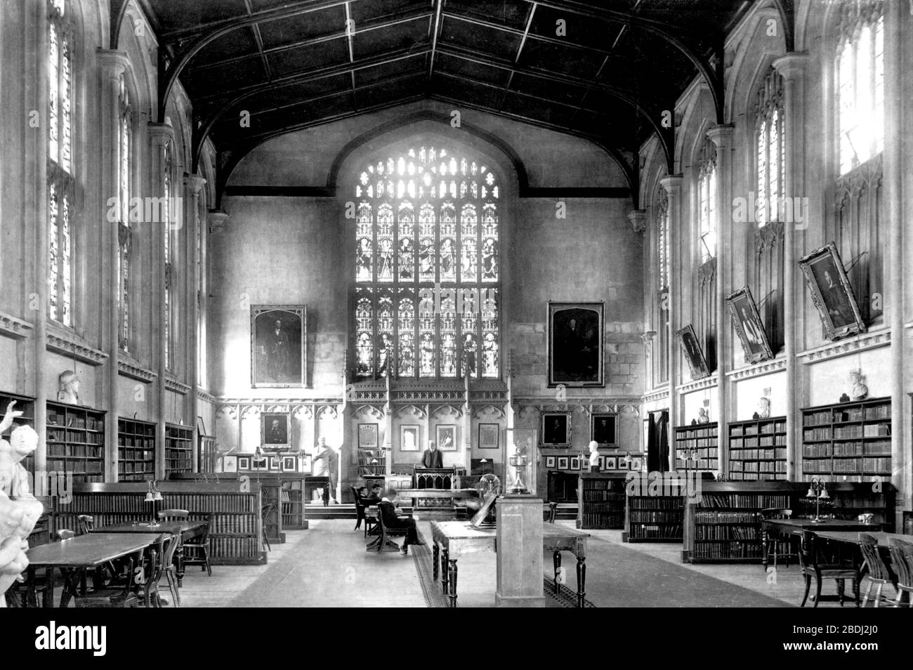 Cheltenham, the College Library 1906 Stock Photo - Alamy