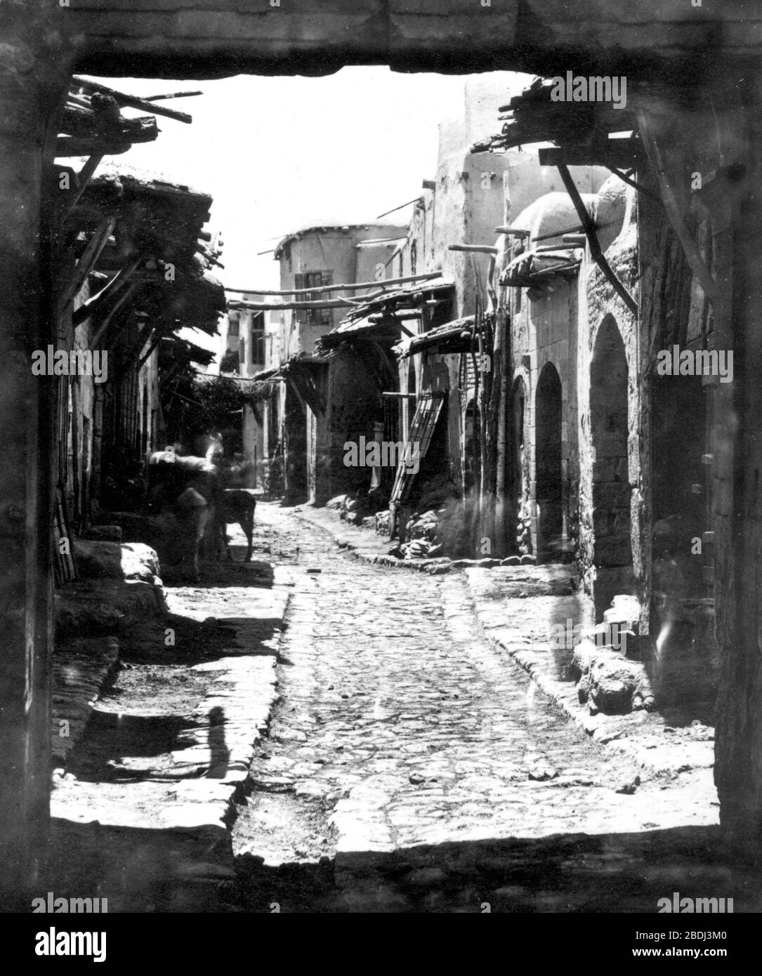 Damascus, the Street called Straight 1857 Stock Photo - Alamy