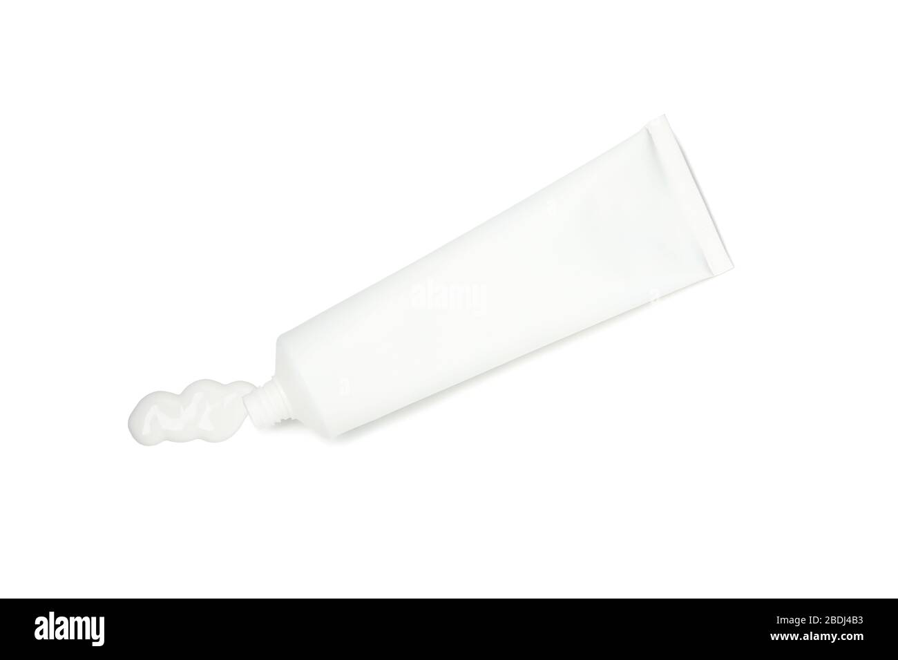 Blank tube with toothpaste isolated on white background Stock Photo - Alamy