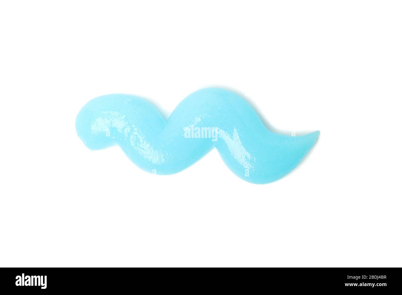 Blue squeezed toothpaste isolated on white background Stock Photo - Alamy