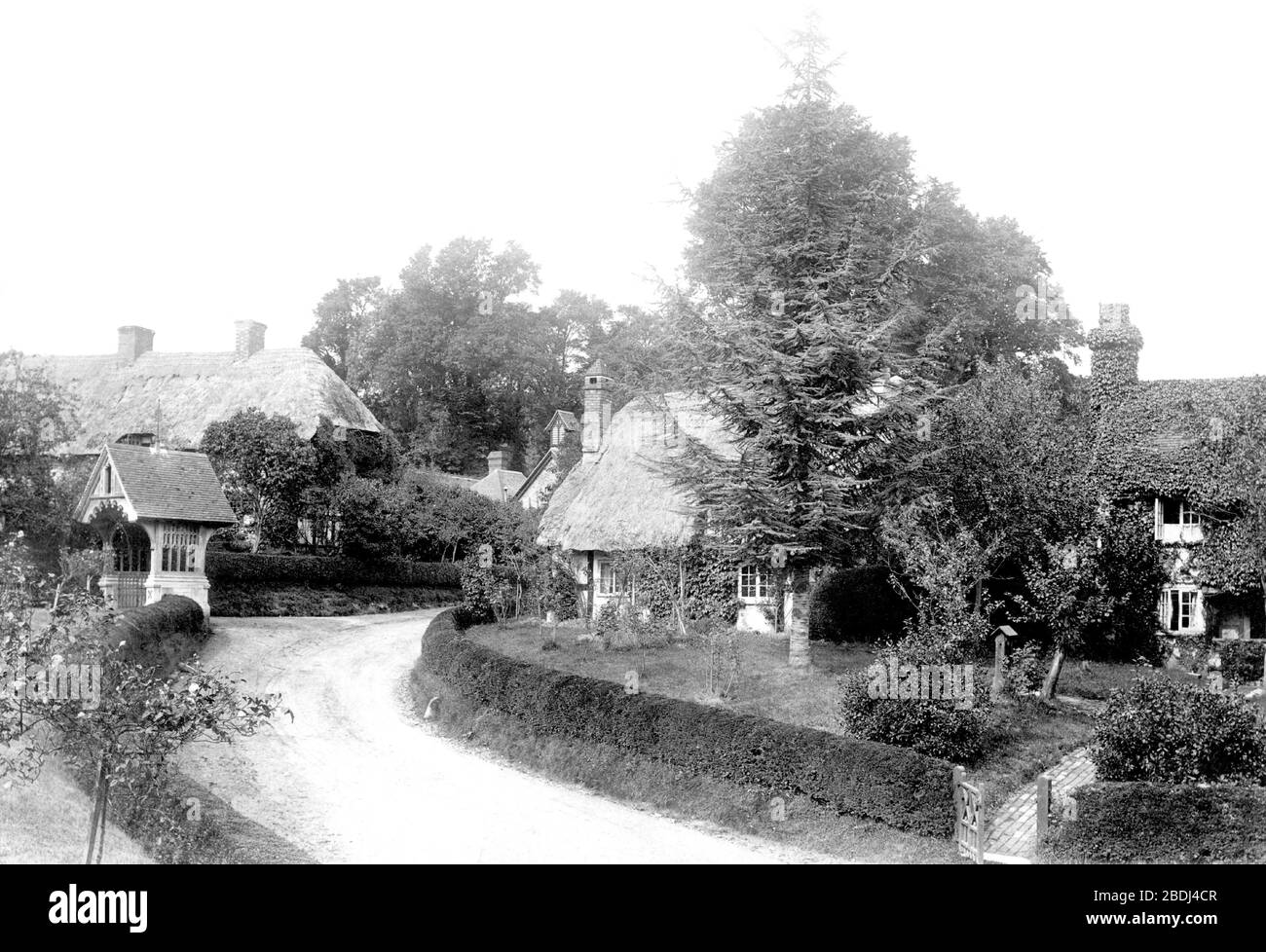 Witchampton, Village 1904 Stock Photo - Alamy