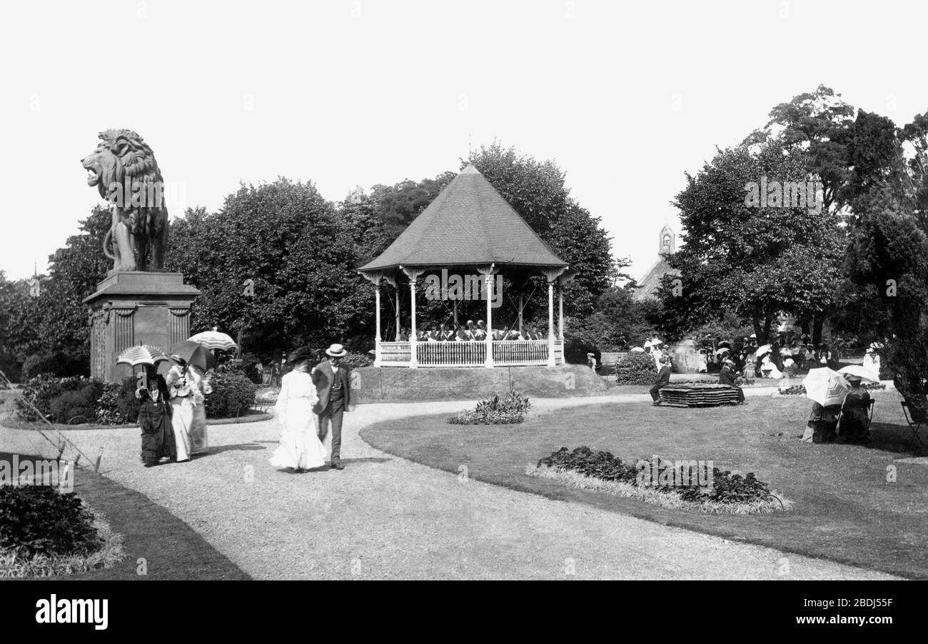Reading, Forbury Gardens 1904 Stock Photo - Alamy