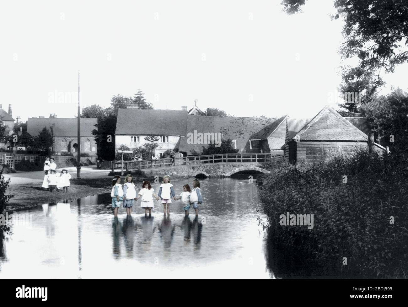Gomshall, Mill 1904 Stock Photo - Alamy