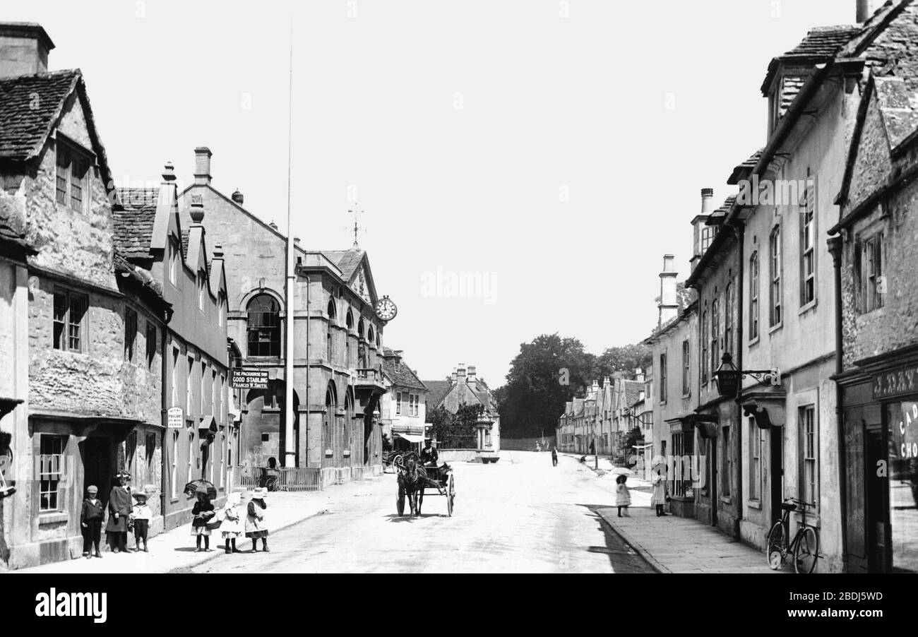 Corsham, High Street 1904 Stock Photo - Alamy