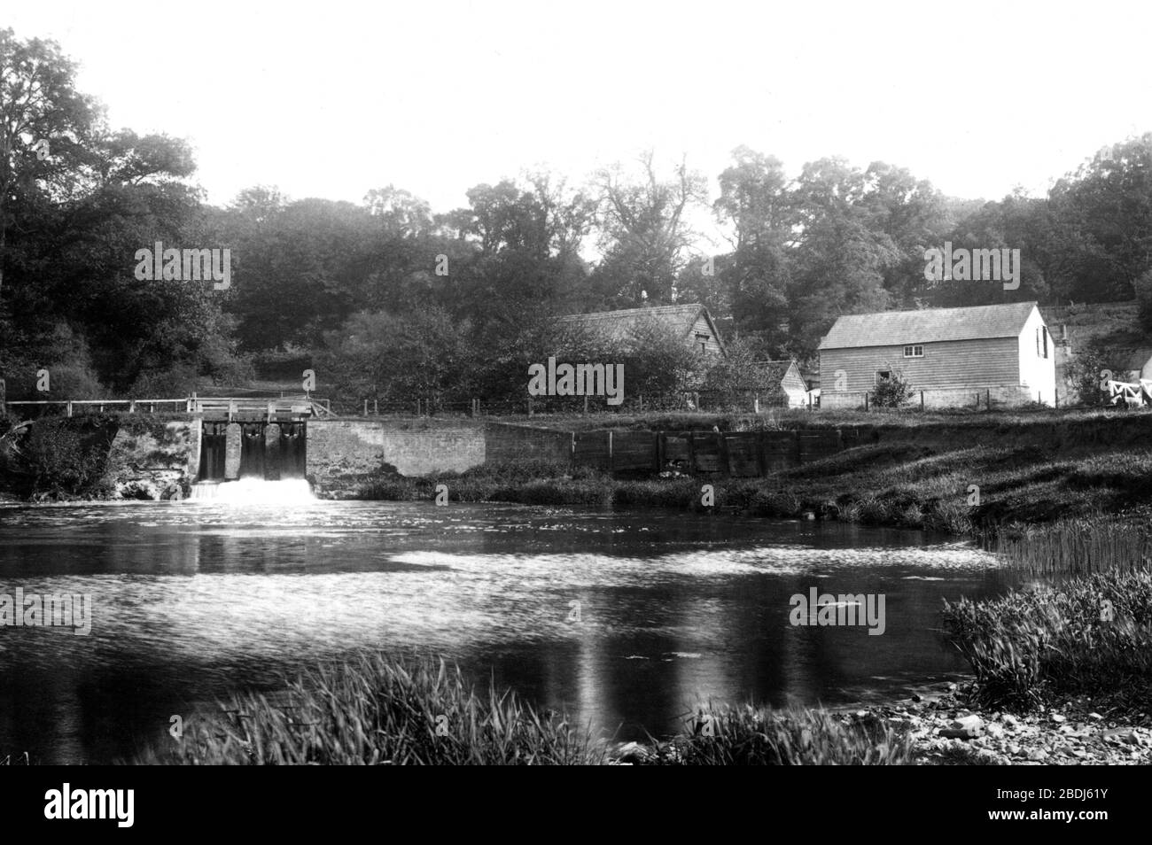 Dorking, the Mill 1903 Stock Photo - Alamy