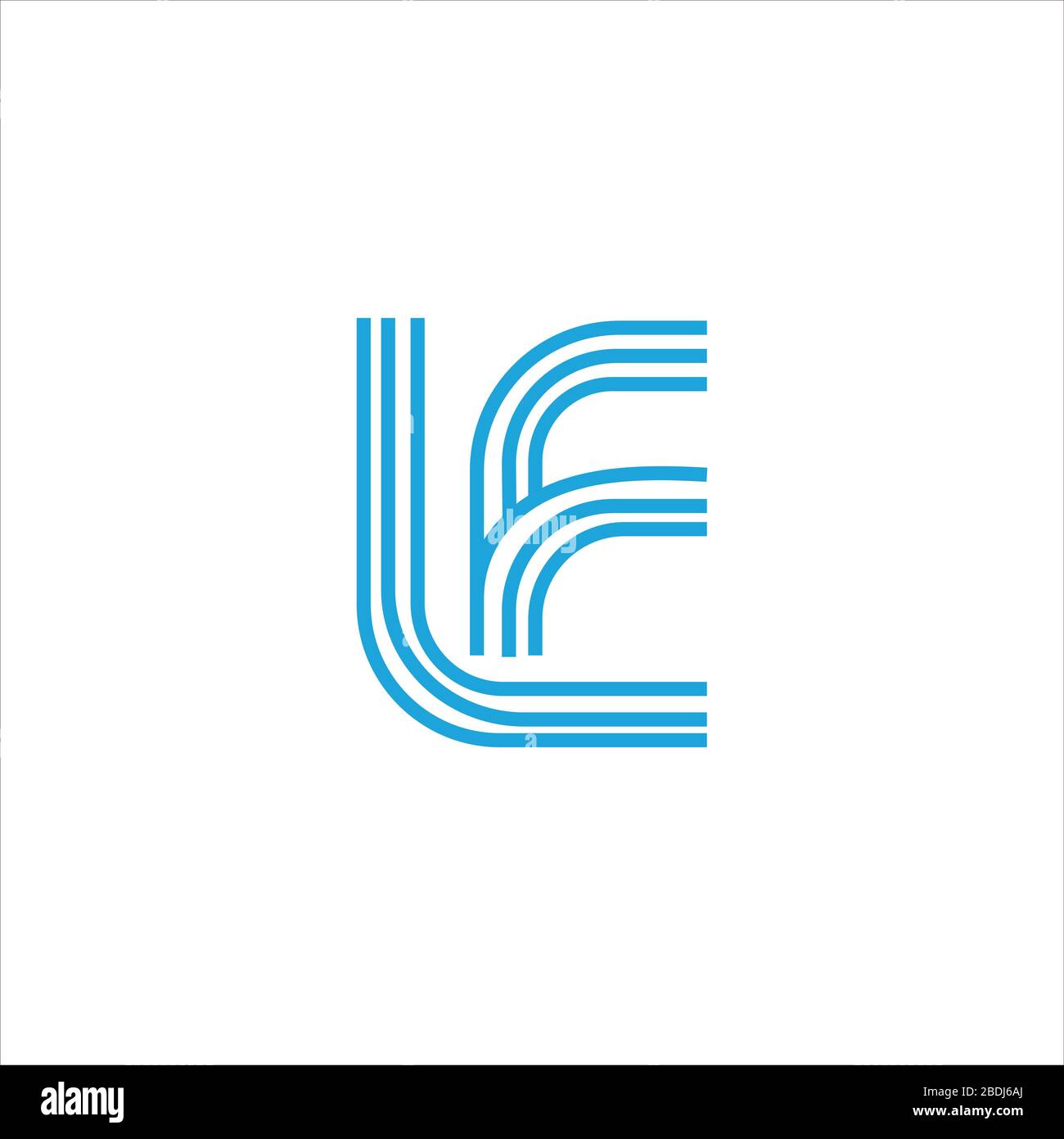 Initial letter lf logo or fl logo vector design template Stock Vector Image & Art - Alamy