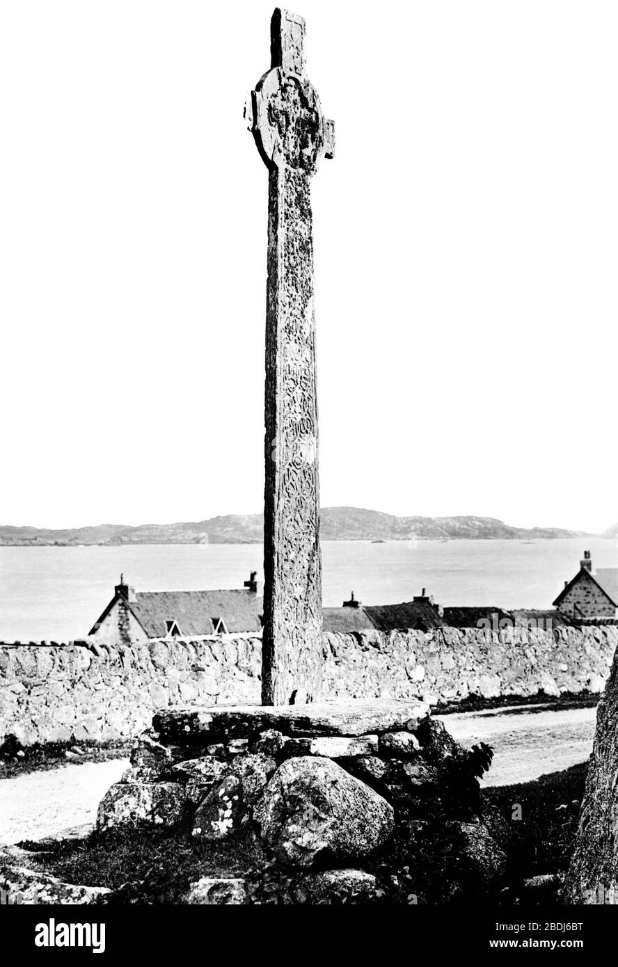 Iona, MacLean's Cross 1903 Stock Photo - Alamy