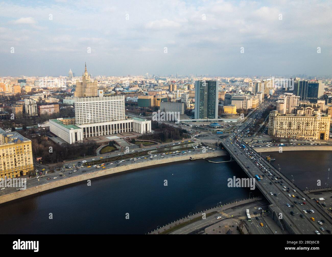 Moscow traffic aerial hi-res stock photography and images - Alamy