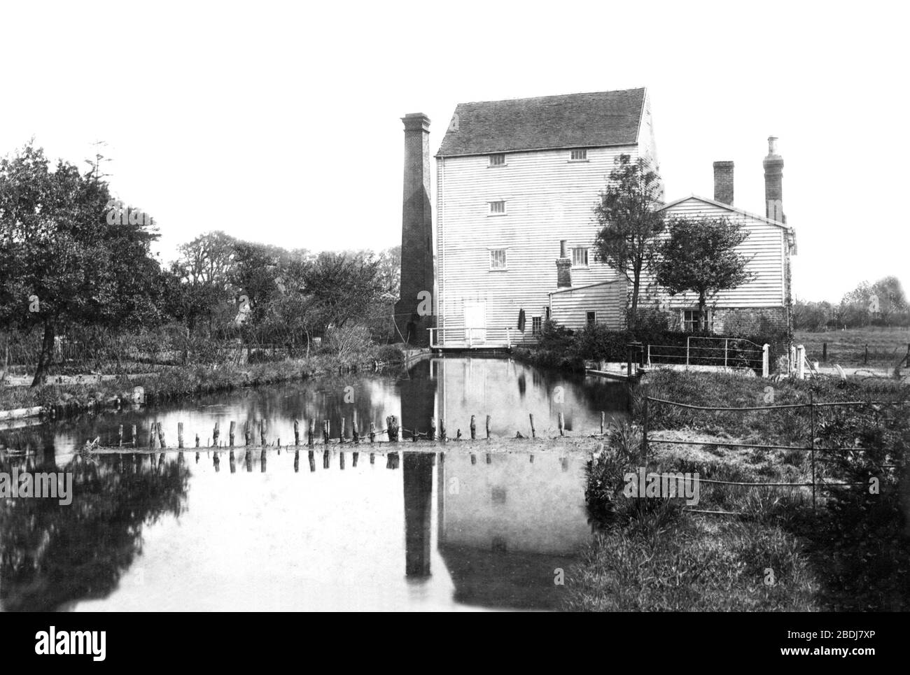 Littlebourne, the Mill 1903 Stock Photo - Alamy