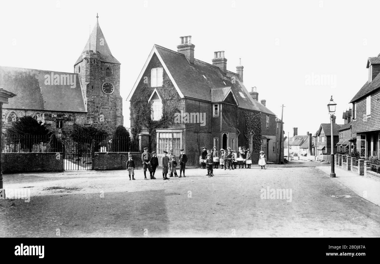 Ticehurst, Village and St Mary's Church 1903 Stock Photo - Alamy