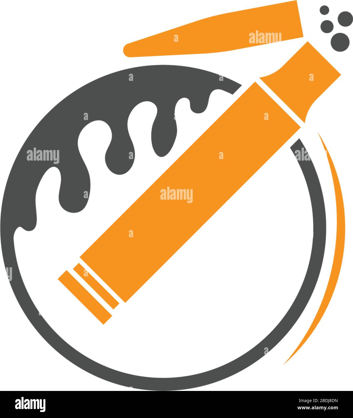 Bullet icon logo template design illustration Stock Vector Image & Art ...