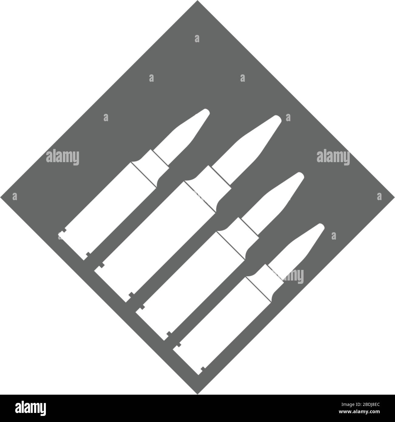 Bullet icon logo template design illustration Stock Vector Image & Art ...