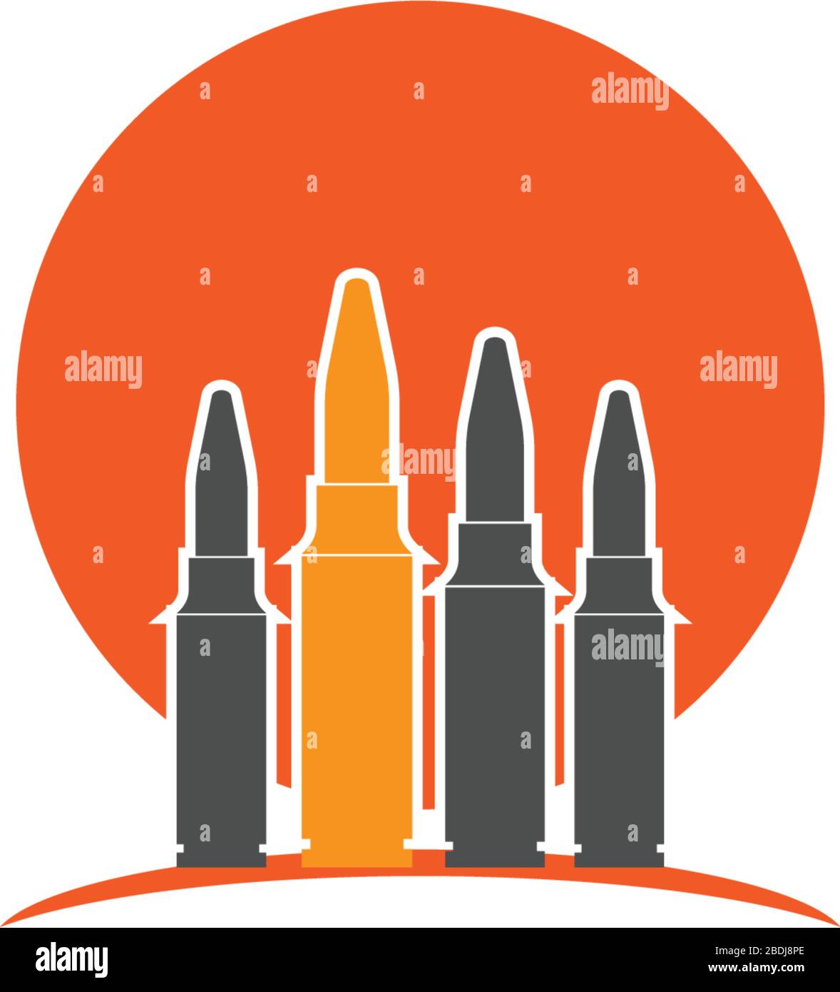 Bullet icon logo template design illustration Stock Vector Image & Art ...