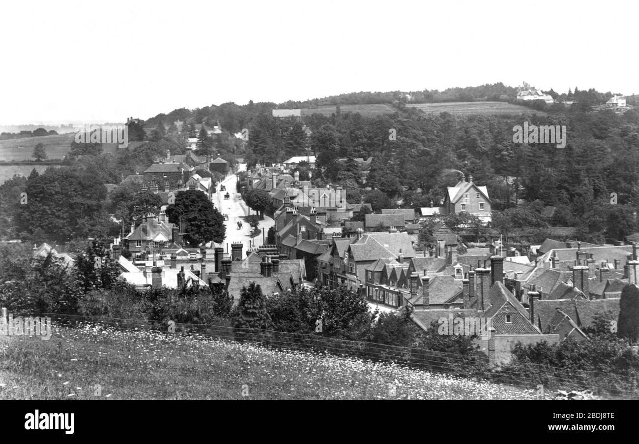 Haslemere, from Recreation Ground 1902 Stock Photo - Alamy