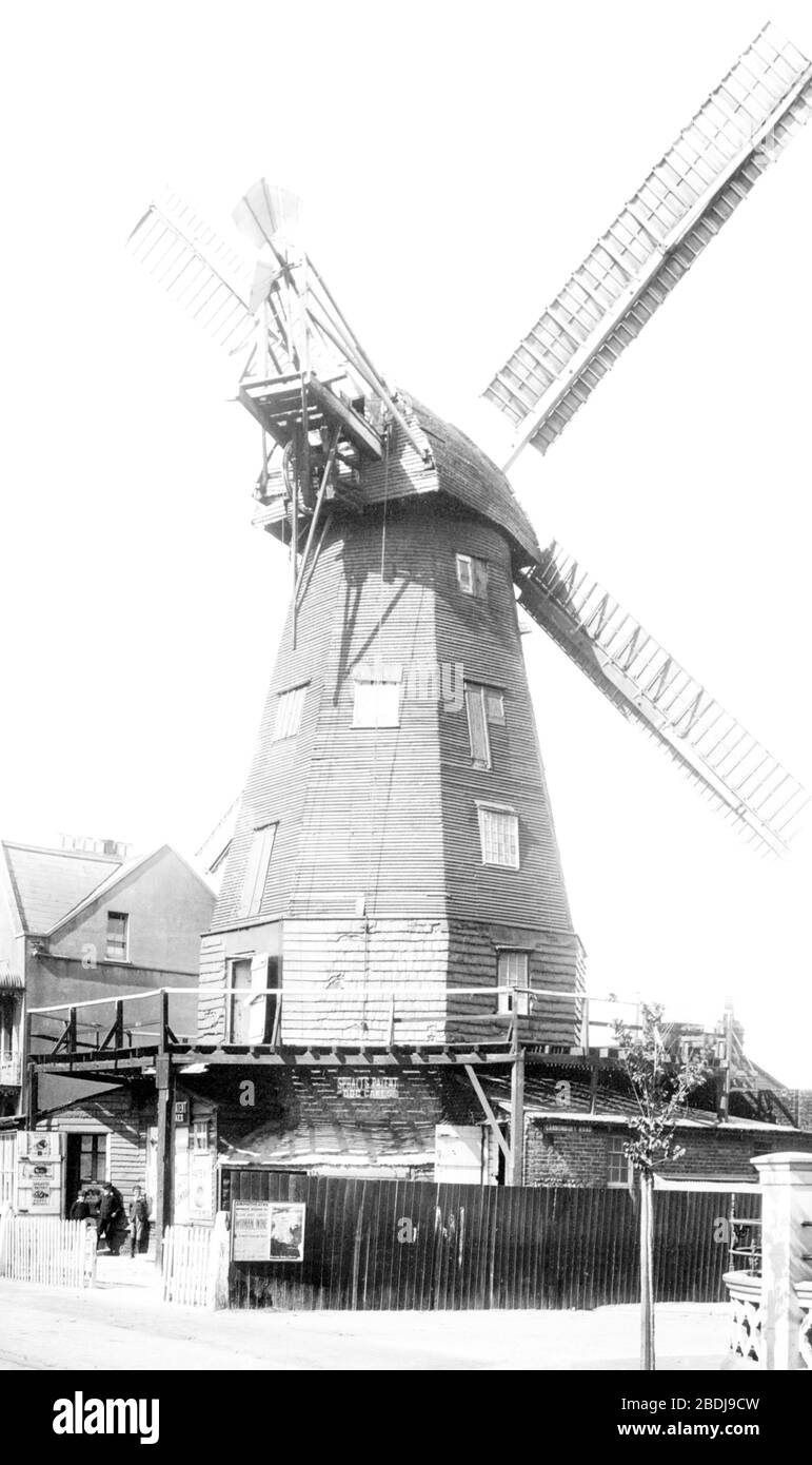 Ramsgate, Westcliff Windmill 1901 Stock Photo - Alamy