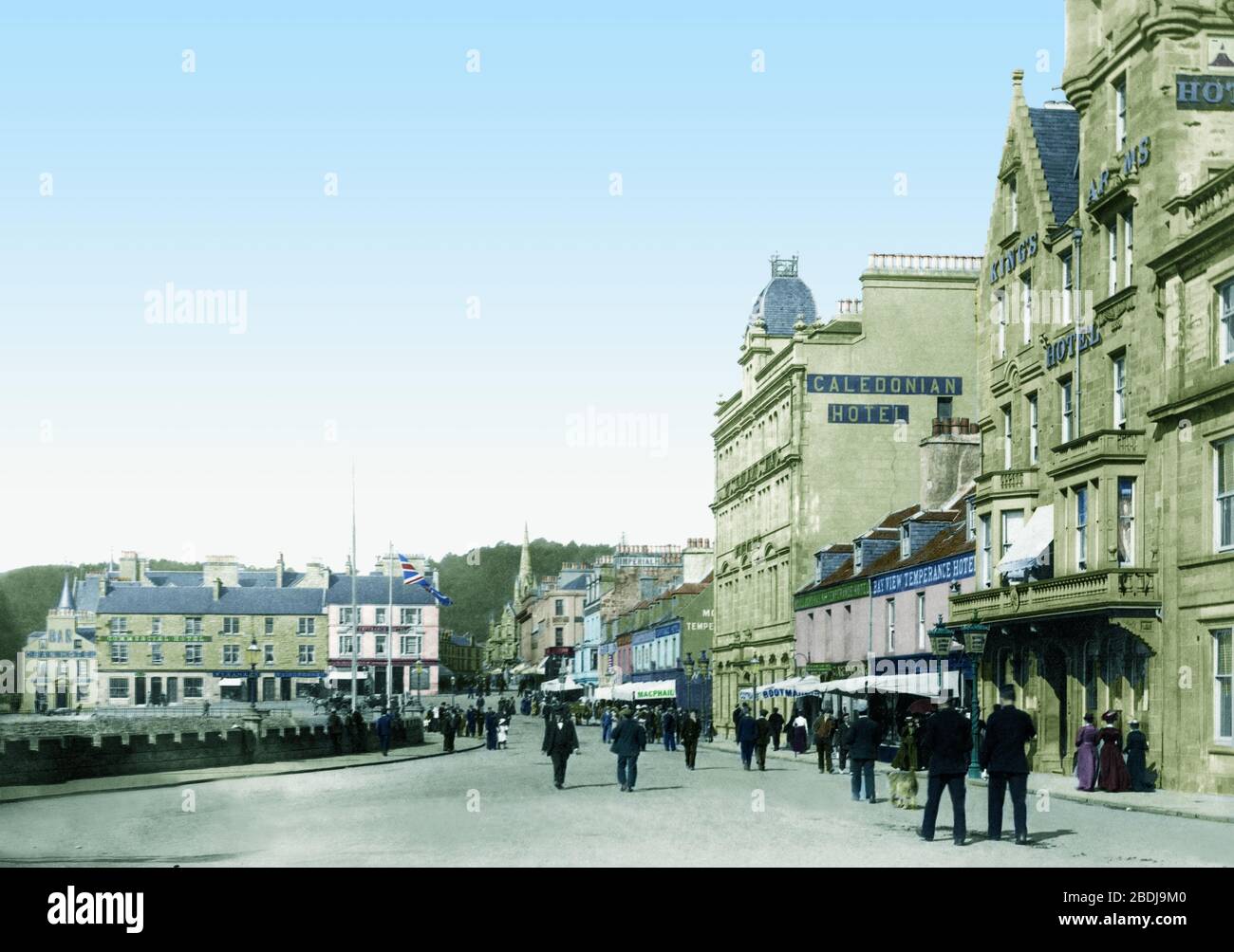 Oban, George Street 1901 Stock Photo - Alamy