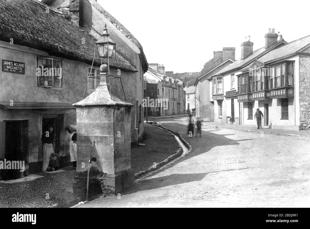 Beer, Street and New Inn 1901 Stock Photo - Alamy