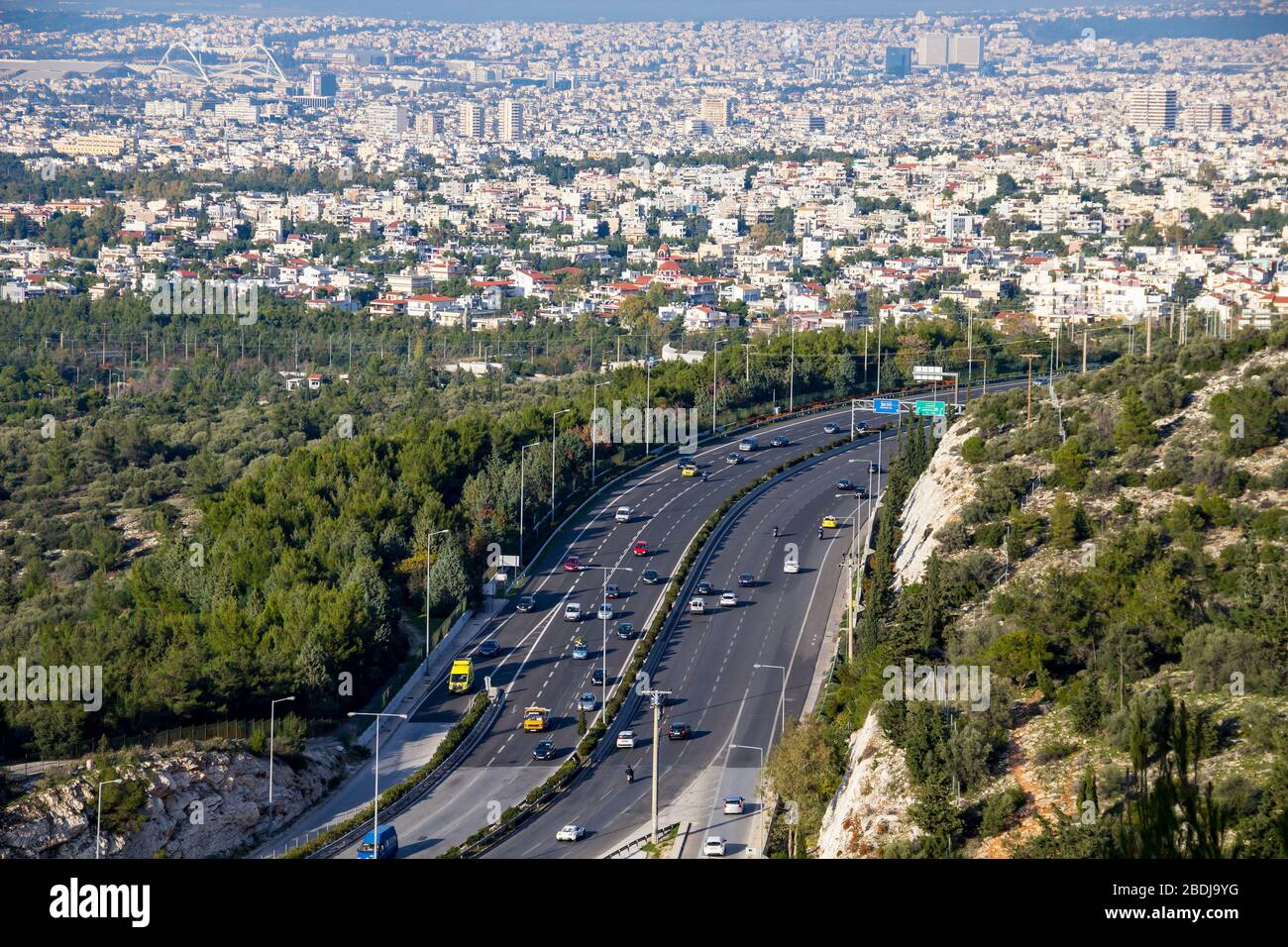 Busy highway aerial view hi-res stock photography and images - Alamy
