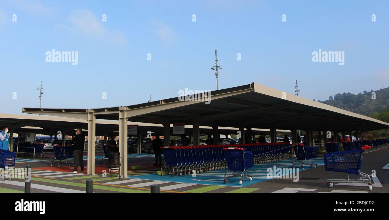 El Alisal Santander Cantabria Spain Carrefour supermarket entrance with ...