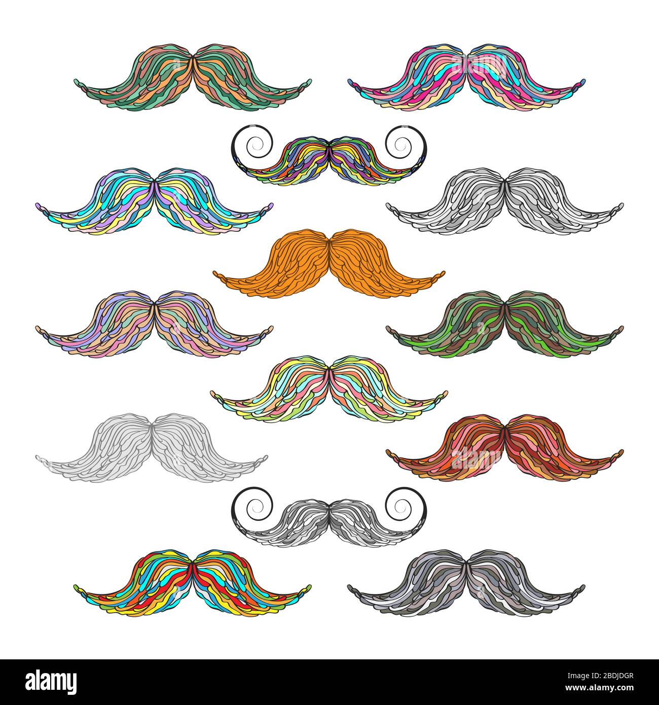 Hair mustaches icon on Stock Vector Images - Alamy