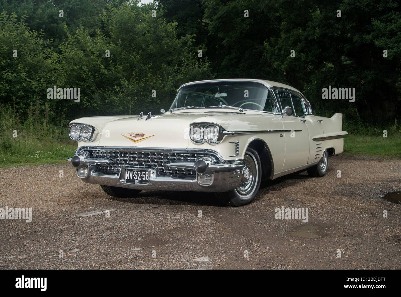 1958 Cadillac Sedan DeVille classic American car Stock Photo - Alamy