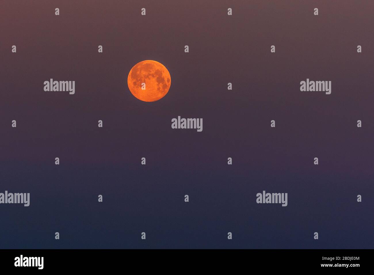 Super moon full moon on April 7th, 2020 Stock Photo - Alamy