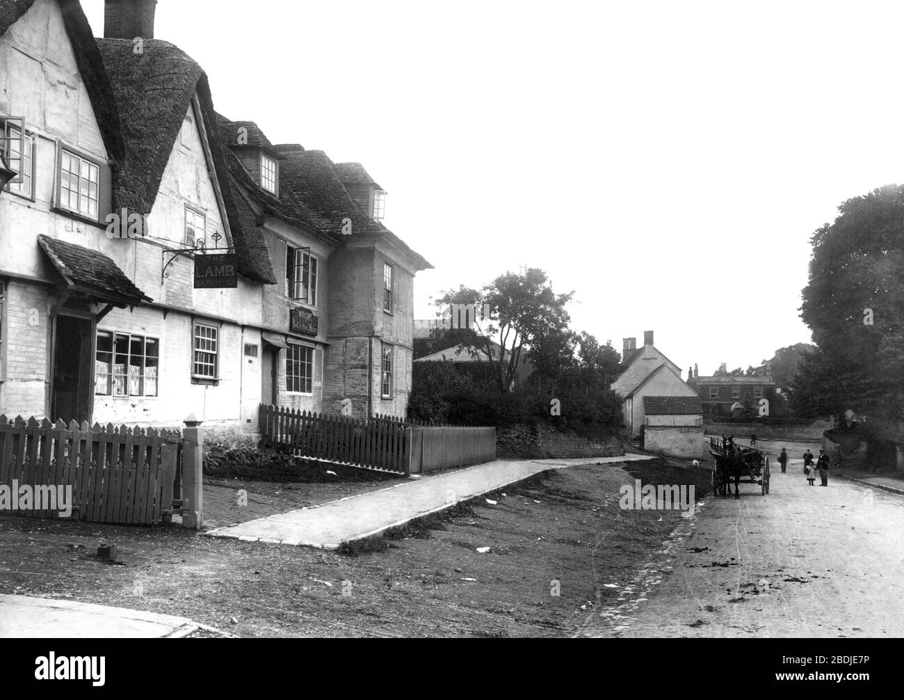 Rowde, the Village 1899 Stock Photo - Alamy