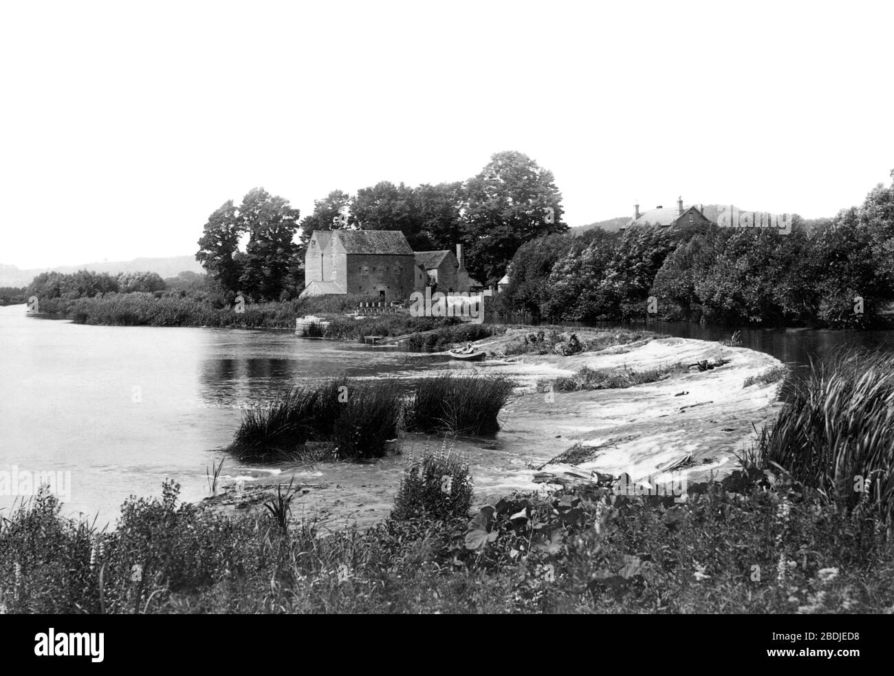 Evesham, Chadbury Mill 1899 Stock Photo - Alamy