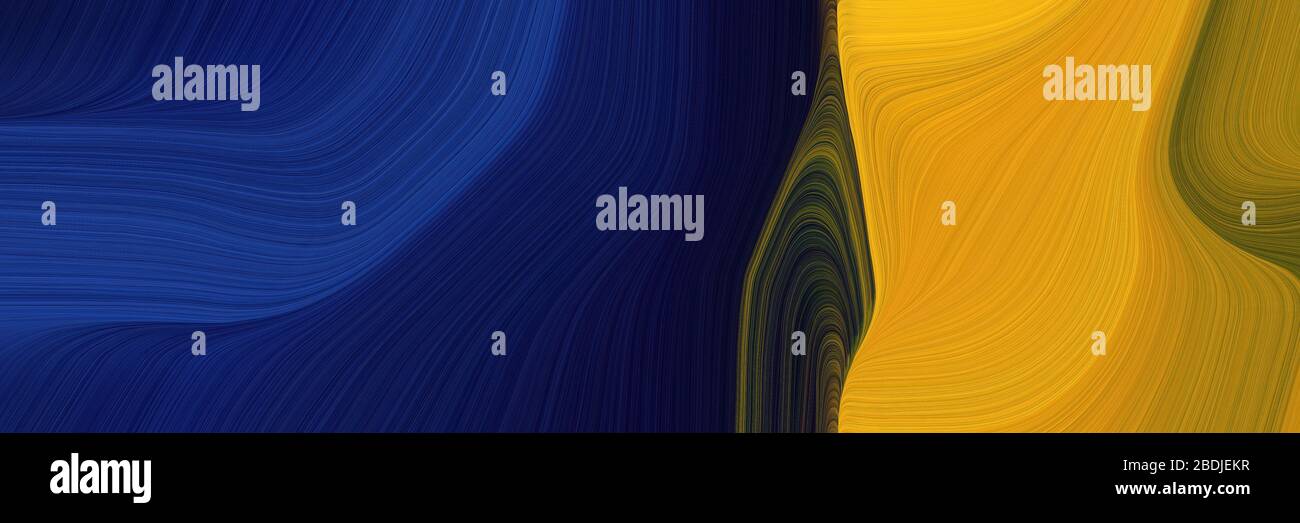 modern dynamic designed horizontal header with golden rod, midnight ...
