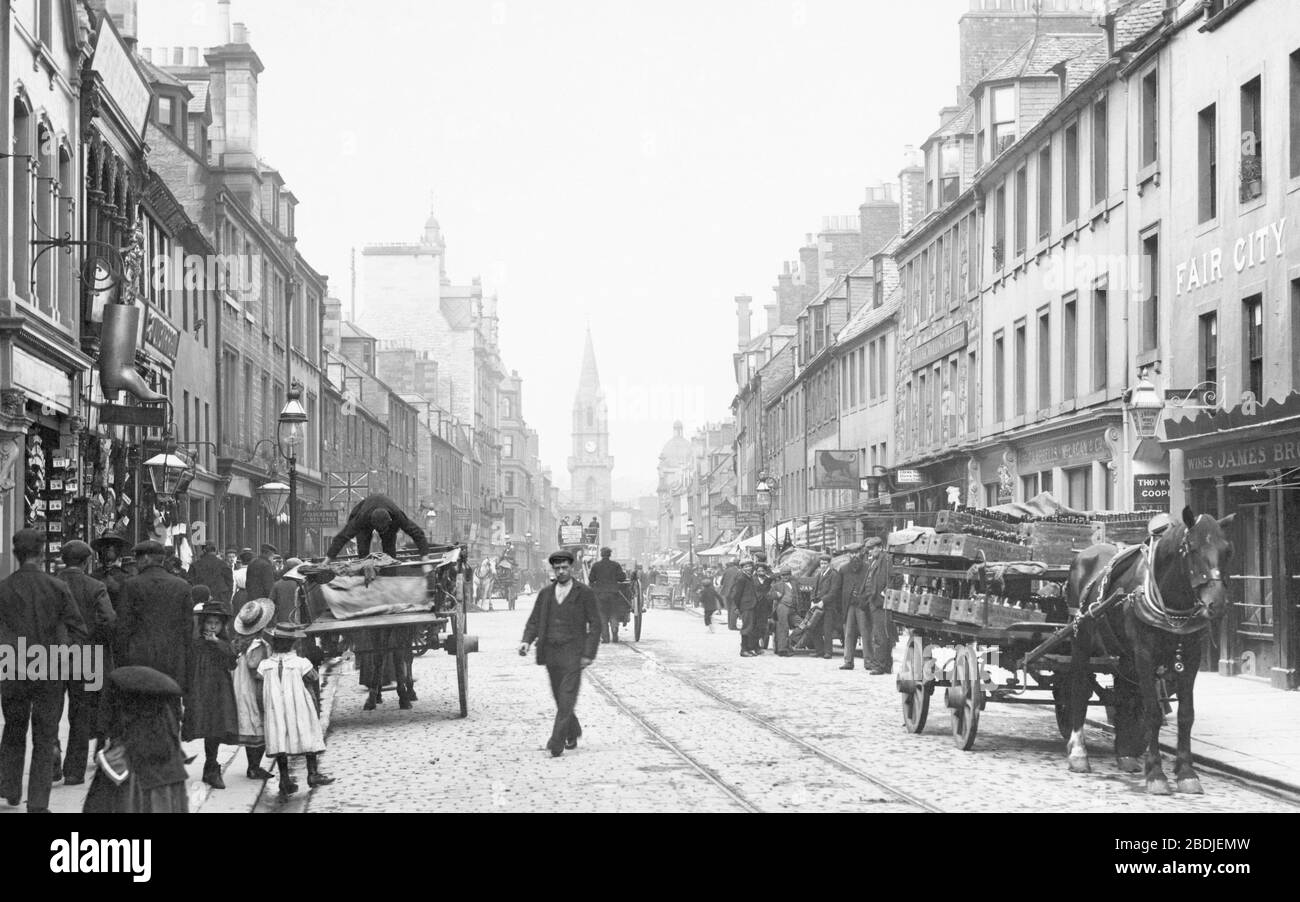 Perth, High Street West 1899 Stock Photo - Alamy