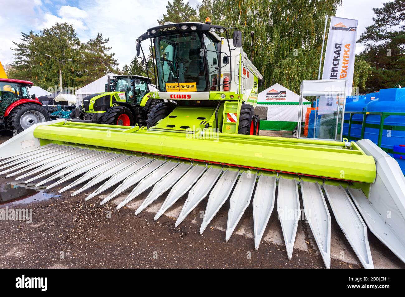 Samara, Russia - September 15, 2019: Modern agricultural machinery ...