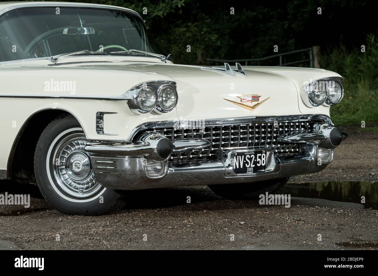 1958 Cadillac Sedan DeVille classic American car Stock Photo - Alamy