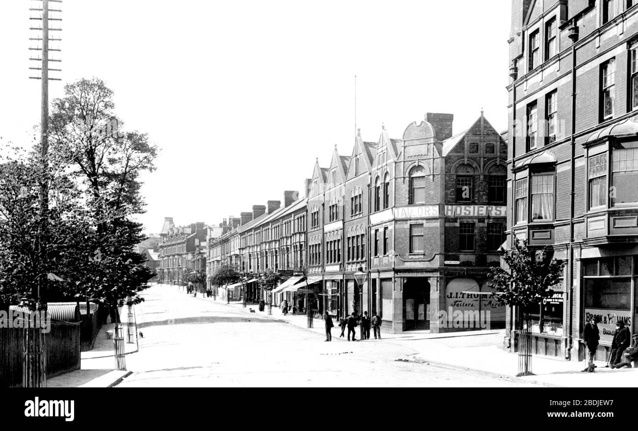 Barry, Broad Street 1899 Stock Photo - Alamy