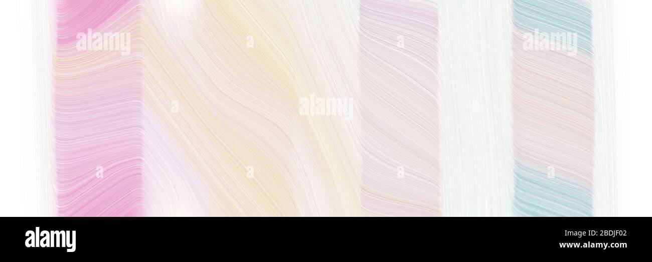 modern horizontal header with linen, pastel blue and thistle colors ...