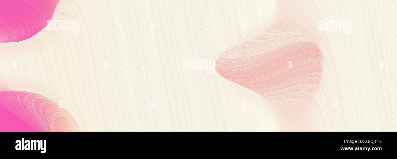 modern surreal header design with linen, hot pink and light pink colors ...