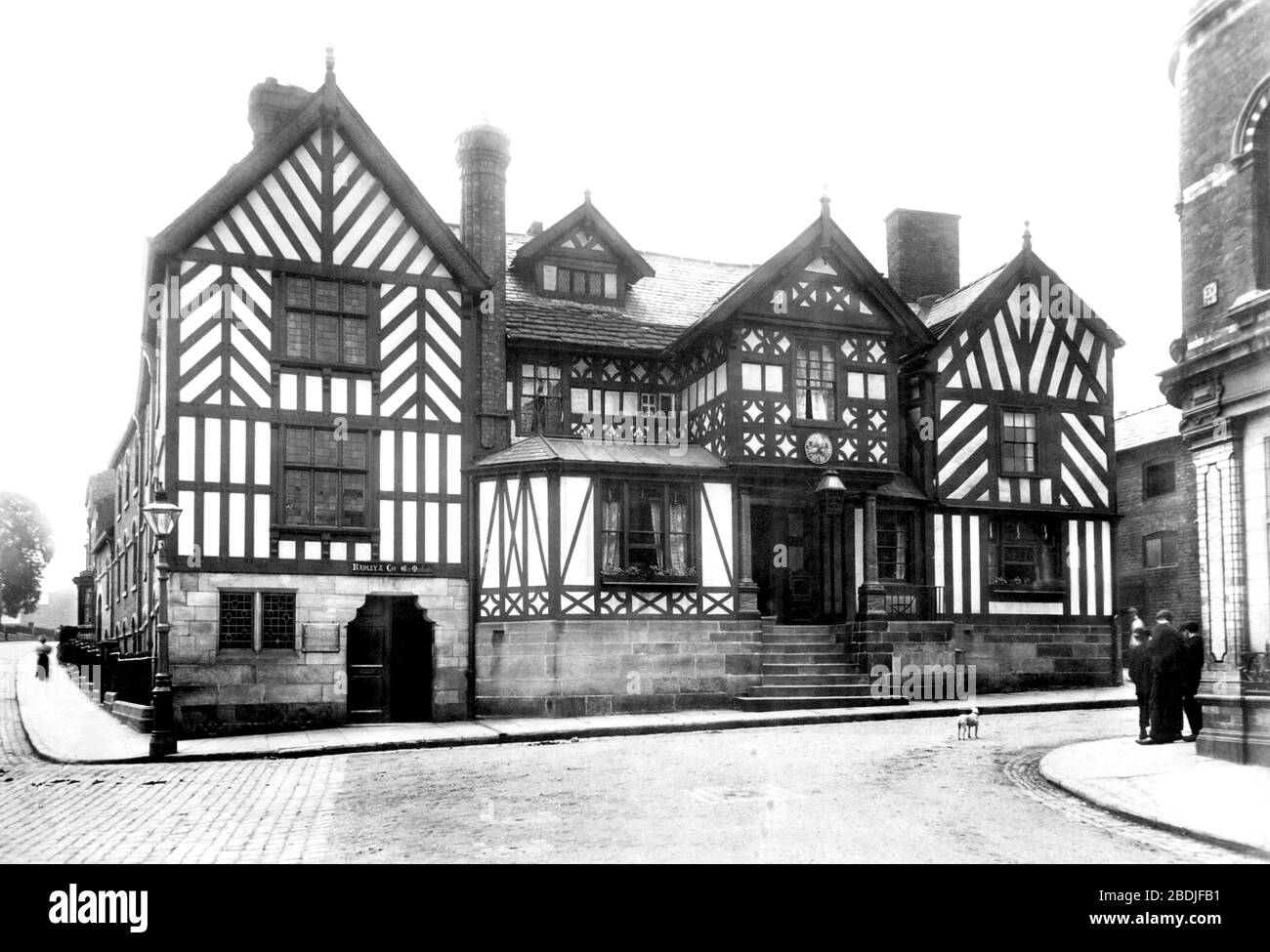 Congleton, the Lion and Swan Hotel 1898 Stock Photo - Alamy