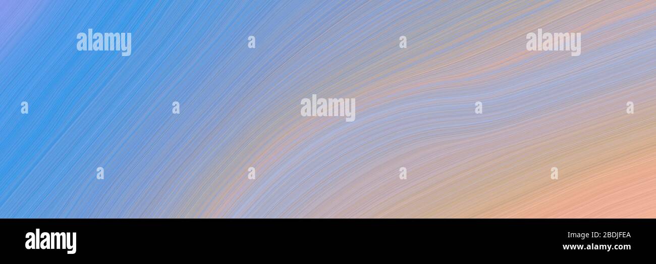 modern horizontal header with pastel purple, corn flower blue and burly ...