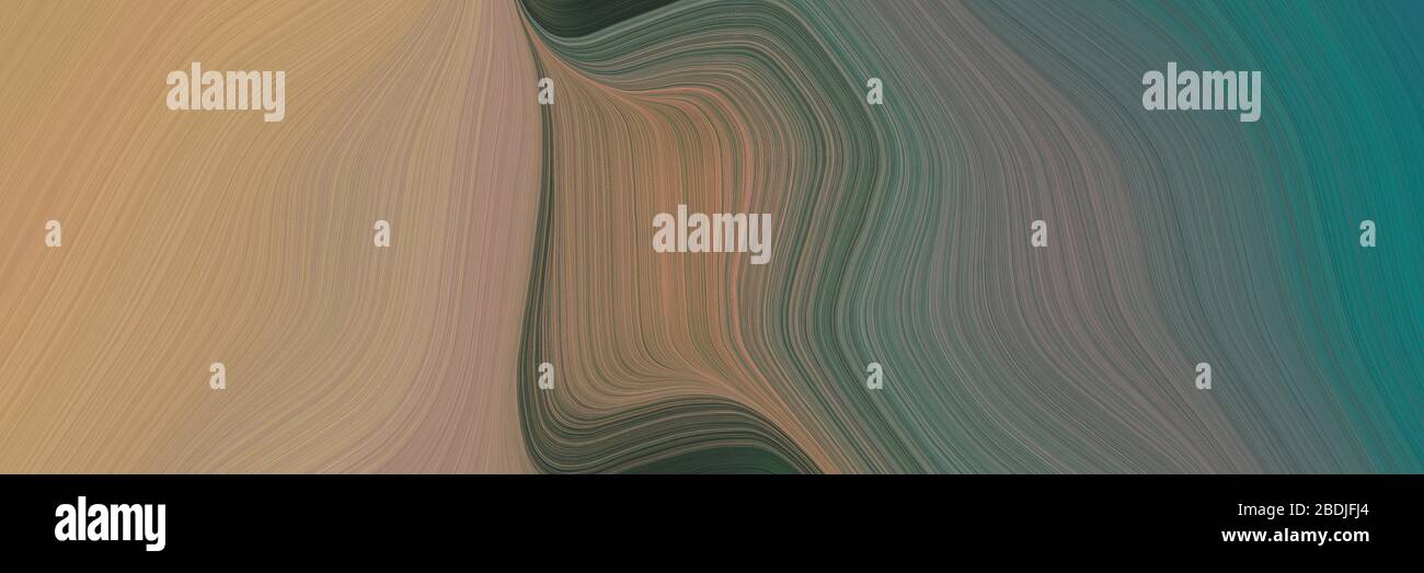 modern surreal banner design with pastel brown, dim gray and dark slate ...