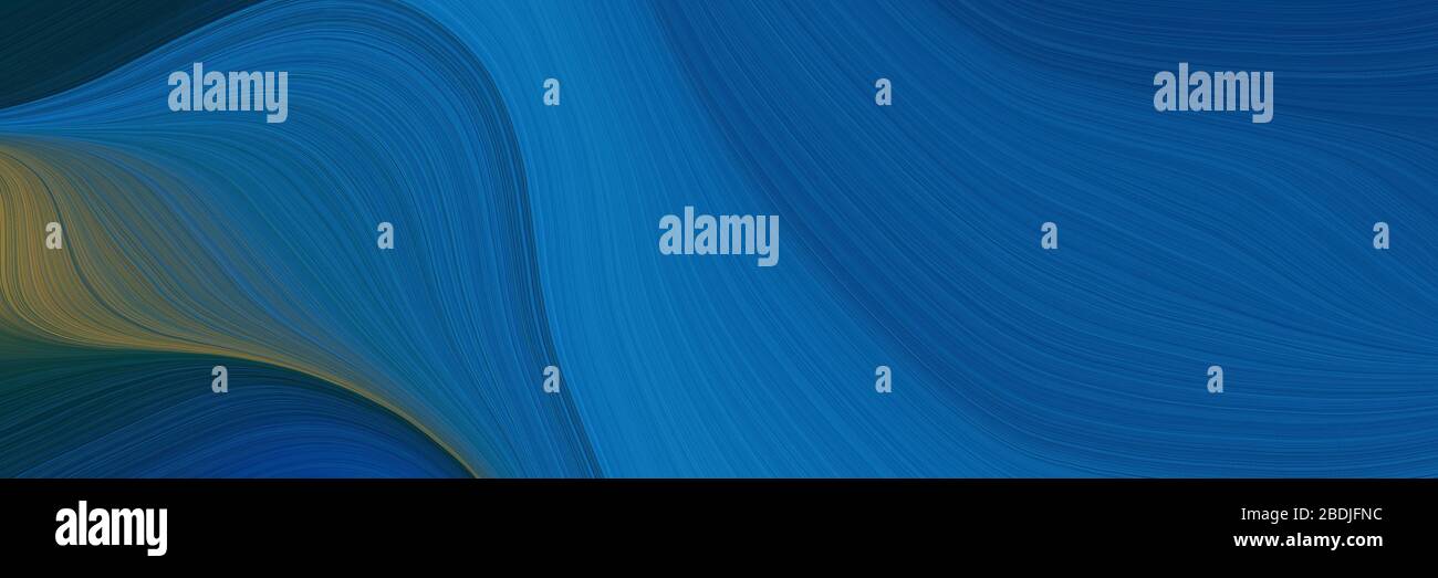 modern surreal banner design with strong blue, dark slate gray and ...