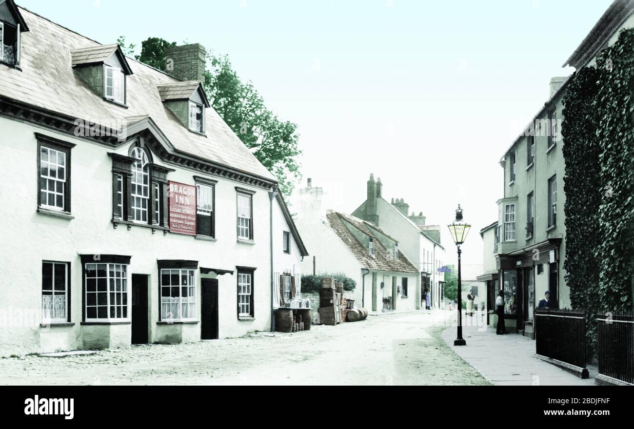 Crickhowell, High Street 1898 Stock Photo - Alamy