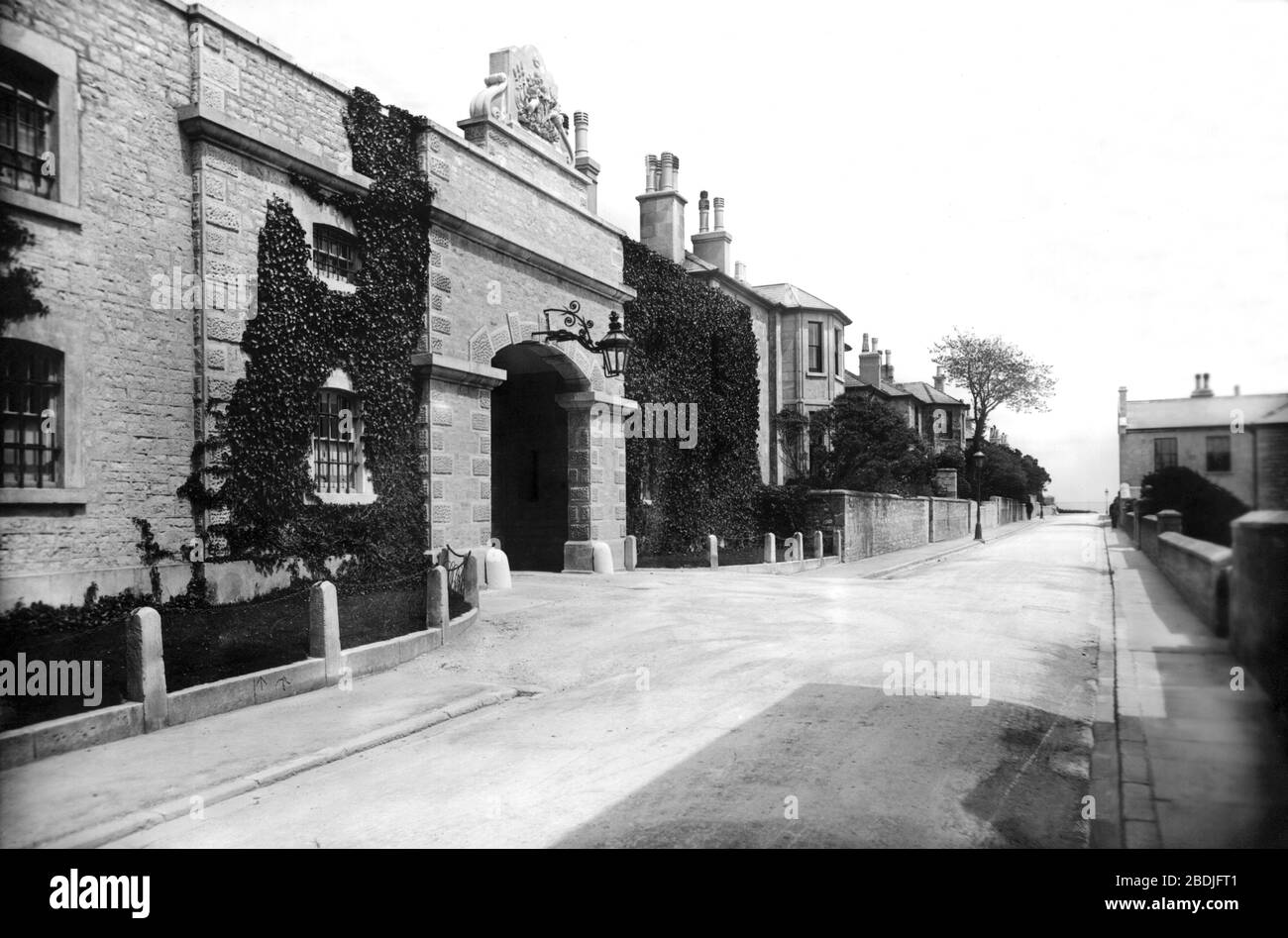 Portland, Prison Entrance 1898 Stock Photo - Alamy