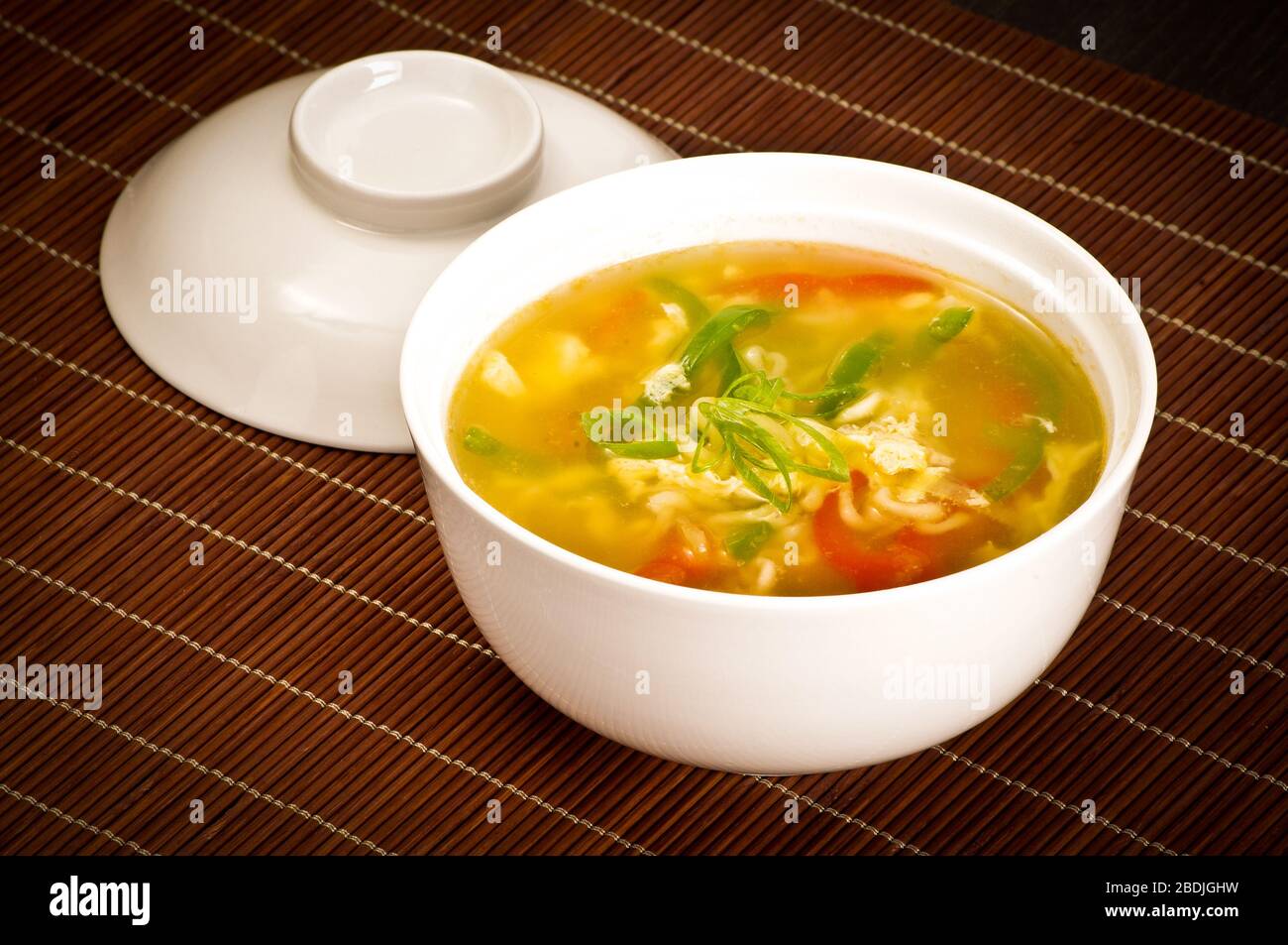 Chinese vegetable soup in the bowl. Chinese cuisine Stock Photo - Alamy
