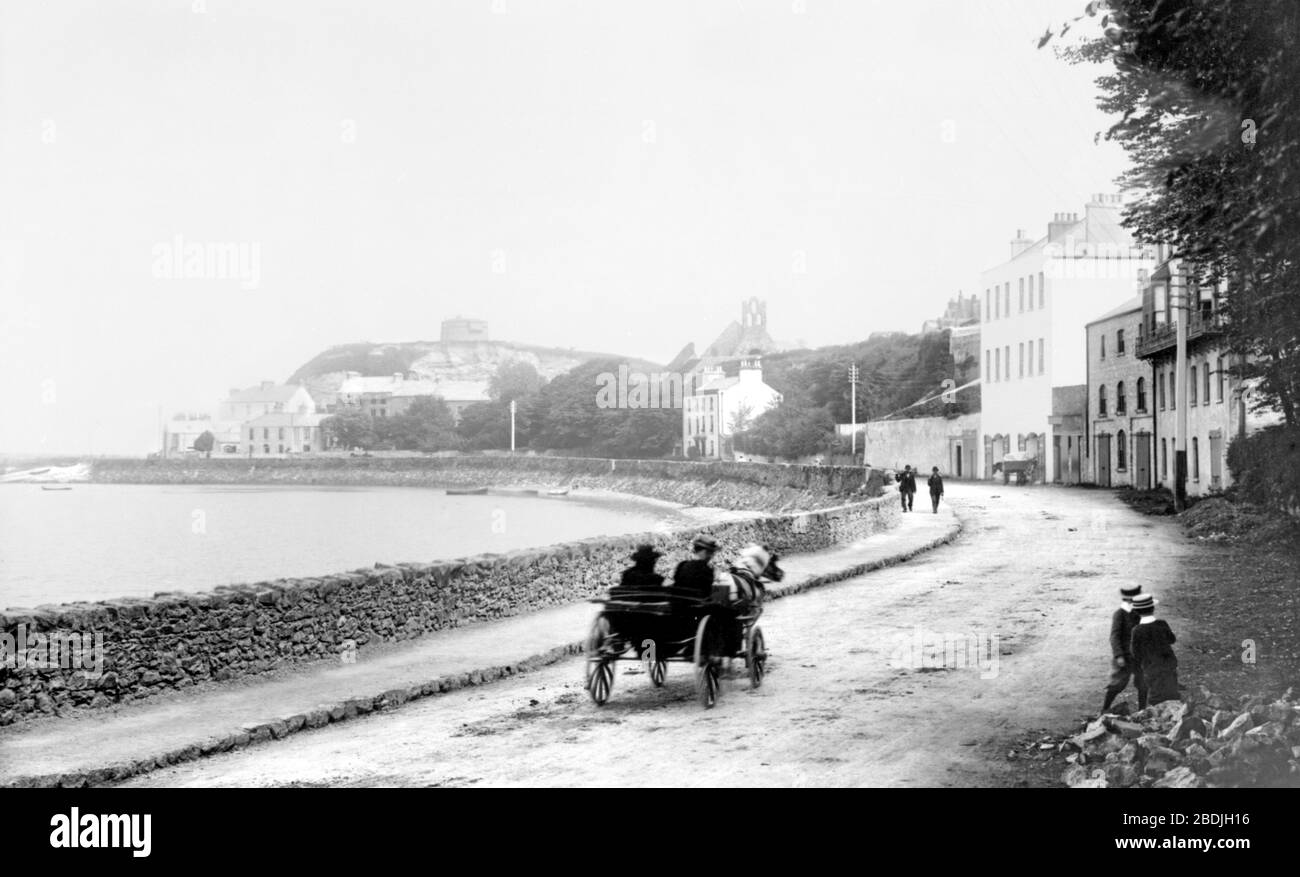 Howth, Harbour Road 1897 Stock Photo - Alamy