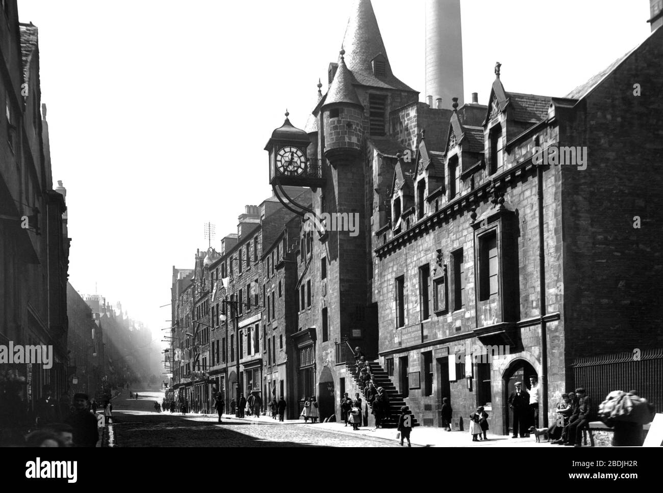 Edinburgh, the Canongate Tolbooth 1897 Stock Photo - Alamy