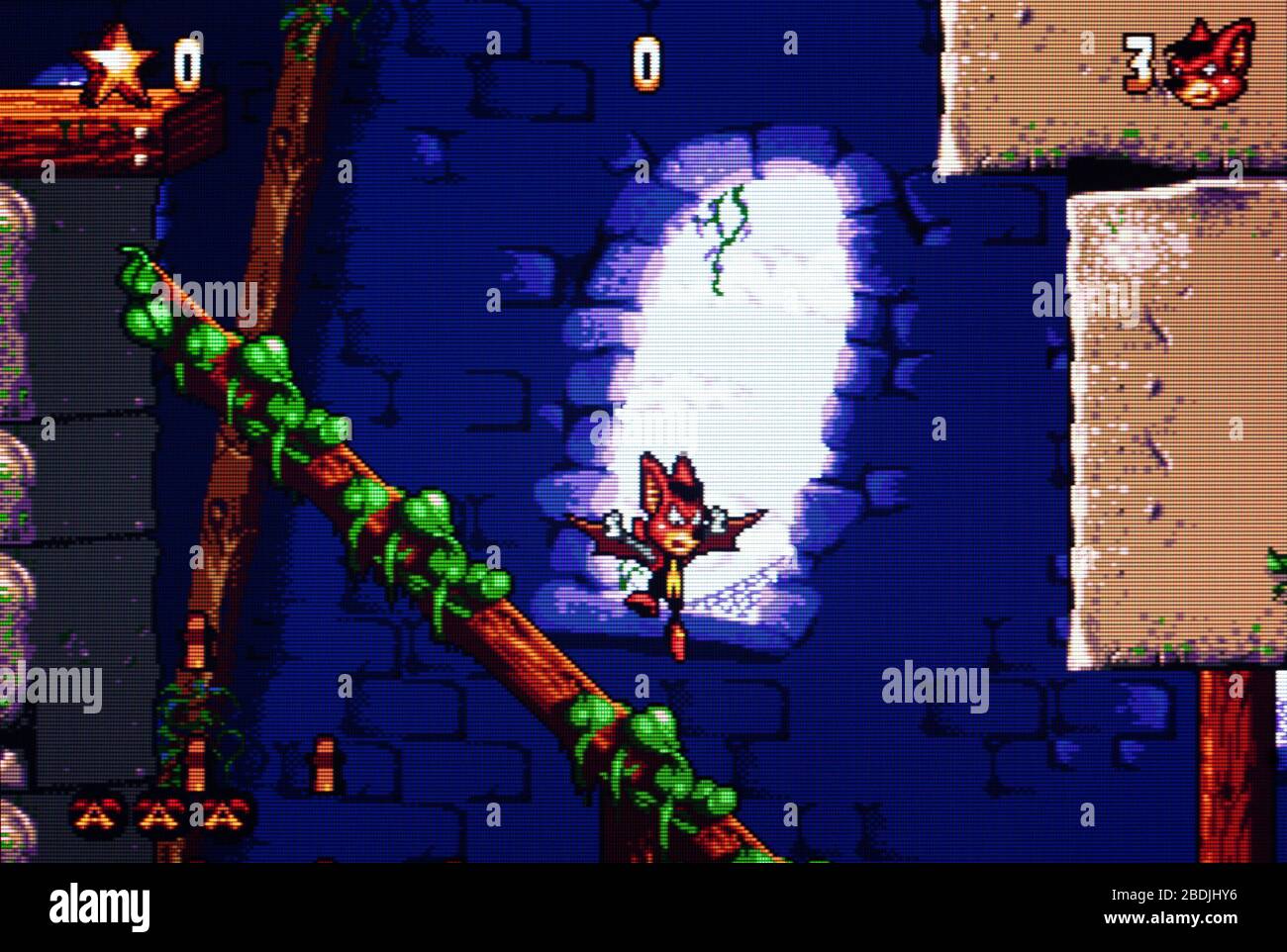 Aero The Acrobat 2 - Sega Genesis Mega Drive - Editorial use only Stock ...