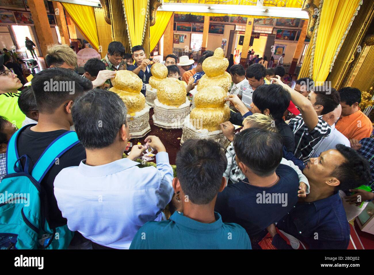 Buddhist devotees worship temple on hi-res stock photography and images ...
